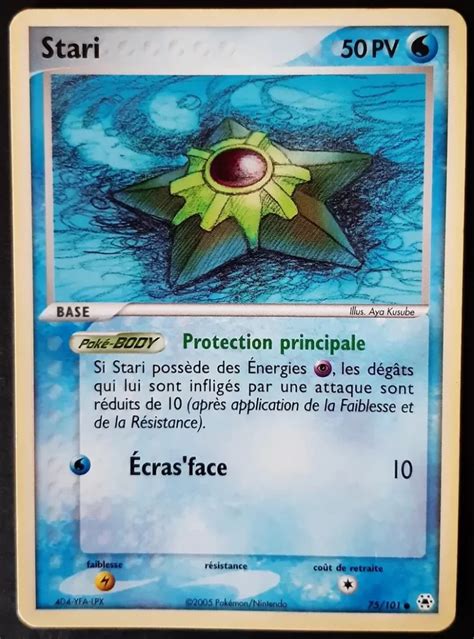 Stari 75 101 EX Légendes Oubliées carte Pokemon