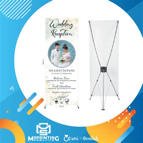 Jual Cetak X Banner Rangka Spanduk Promosi Atau Banner Wisuda Wedding