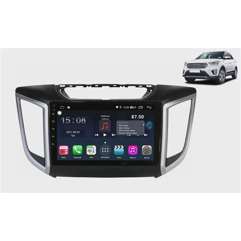 Central Multimídia Aikon Próton 6 128GB Hyundai Creta 2016 2017 2018