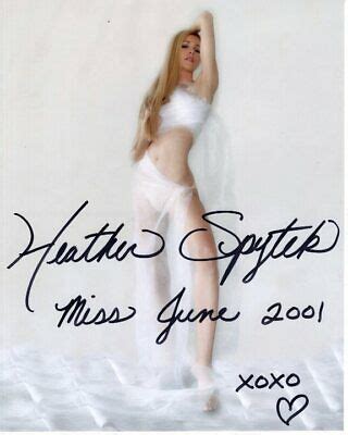 Heather Spytek Signed Autographed Playboy Playmate June Photo