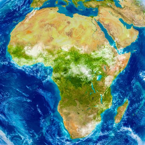 Mapa África físico ilustración del vector Ilustración de medio 70301179