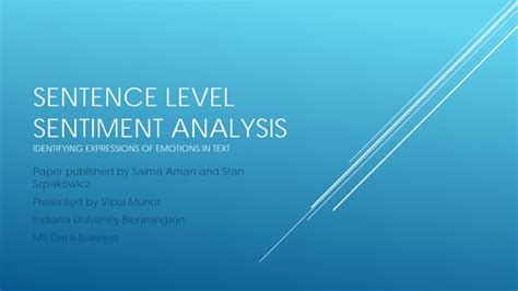 sentence level sentiment analysis ppt