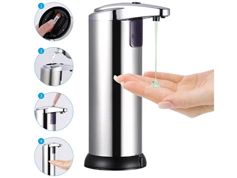 BEZDOTYKOWY AUTOMATYZNY DOZOWNIK DO MYDŁA STOJĄCY 200 ml 6922428349582