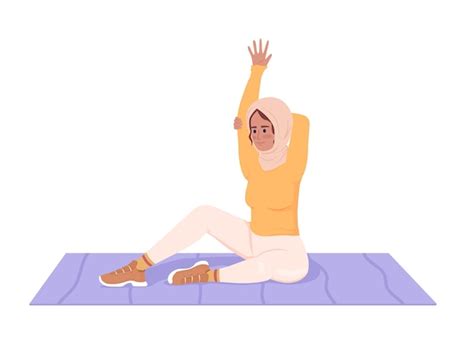 Mujer Haciendo Estiramientos De La Parte Superior Del Cuerpo En Un