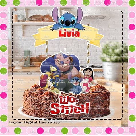 Topo De Bolo Festa Tema Lilo E Stitch Disney Stitch Lilo E Stitch