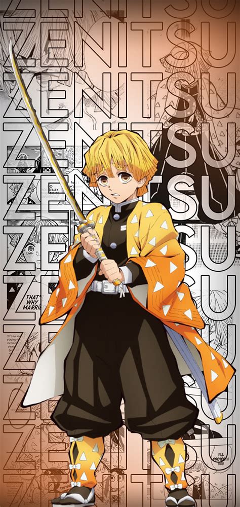 Pared Zenitsu Png Otaku Zenitu Kimetsu No Yaiba Anime Fondo De The