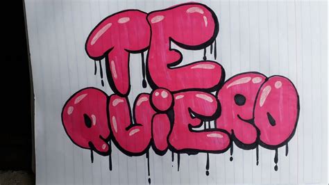 Te Amo En Graffiti Para Colorear Graffitis Dibujos Para Colorear Chidos
