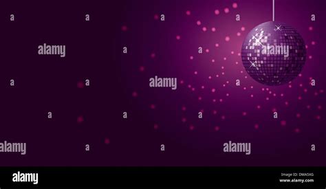 Purple Disco Ball Stock Vector Image Art Alamy