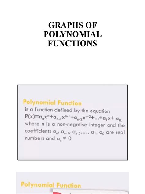 graphs of polynomial functions pdf