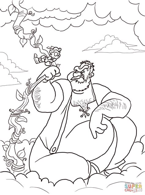 Dibujo de Juanito y el Gigante de Las Habichuelas Mágicas para colorear