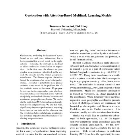 geolocation with attention based multitask learning models acl anthology