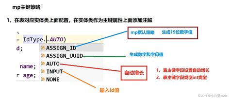 mybatis plus常用注解 mybatisplus主键注解 csdn博客