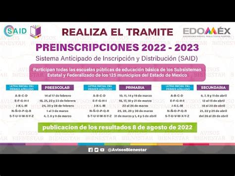 Calendario Cuando Son Las Preinscripciones En El Edomex Hot