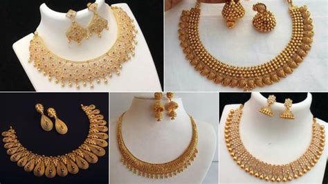 One Tola Gold Set Light Weight Gold Necklace Set Gold Set New
