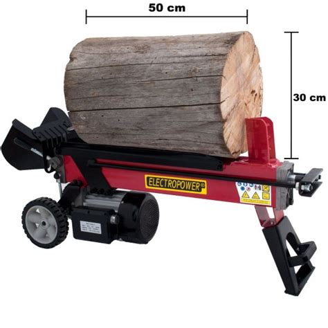 Fendeur de bûches électrique 2900 W 7 Tonnes Horizontal