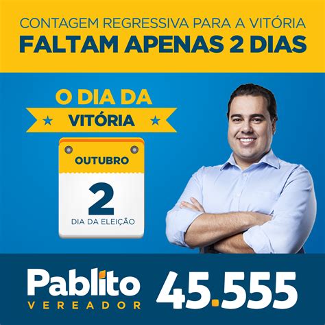 Campanha política Vereador Pablito 45 555 on Behance