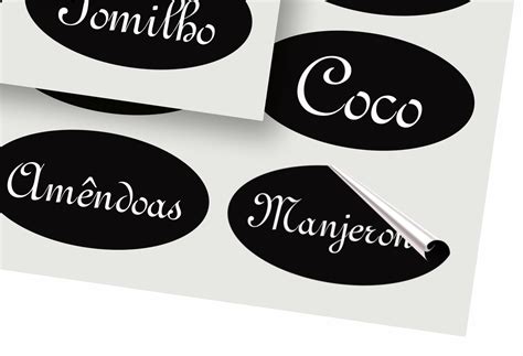 Adesivos Para Organizar Mantimentos Potes Vidro Etiqueta
