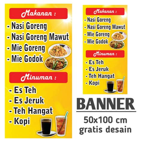 Detail Contoh Spanduk Menu Makanan Koleksi Nomer