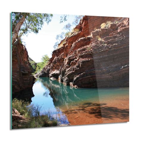 ArtprintCave Obraz na szkle Skały kanion rzeka 60x60 cm