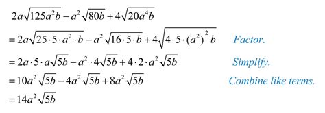 adding and subtracting radical expressions