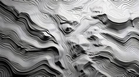 Topographie Blanche Ondul E Abstraite Sur Fond Blanc Ai G N Rative