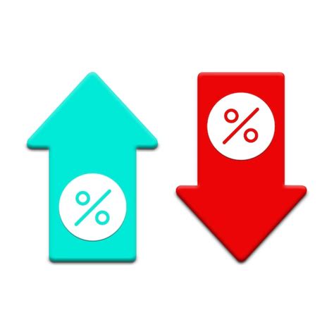 Premium Vector Percentage With Arrow Up And Down Line Icon Percentage