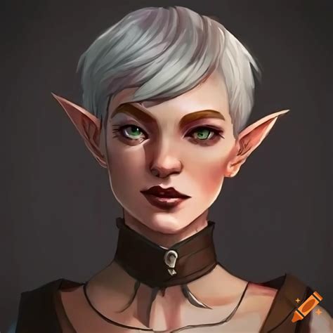 Female Half Elf Rogue Short Hair