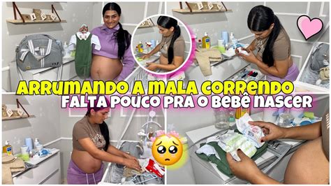 ARRUMANDO A MALA MATERNIDADE CORRENDO FALTA POUCO PARA O BEBÊ NASCER