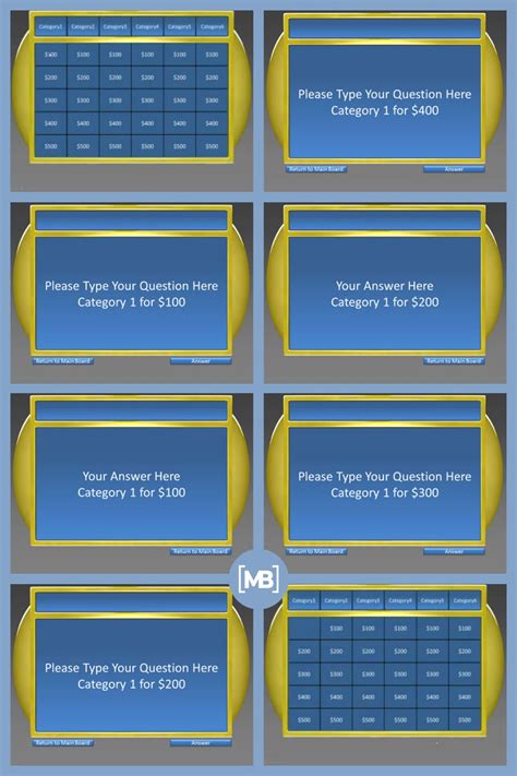 Jeopardy Templates Powerpoint