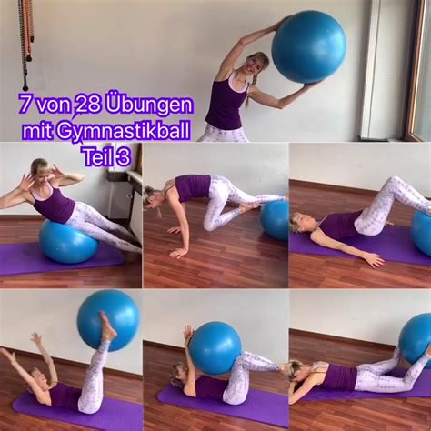 28 Übungen Mit Dem Großen Gymnastikball Hier Ist Teil 3 Mit 7 Übungen Für Dein Workout Mit