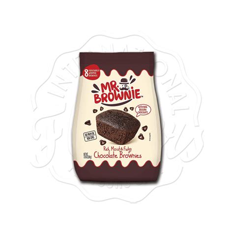 Mr Brownie 8 Chocolate Brownies With Chocolate Chips 200g Flavers