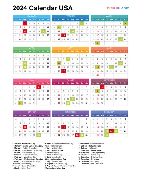 Printable Calendar With Us Holidays