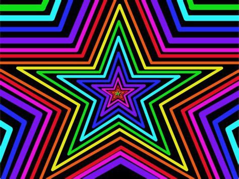 Create Disney Games Colour Star Neon Rainbow Glowing Art