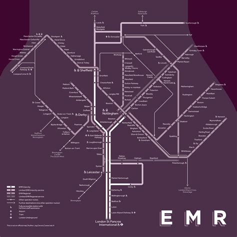 East Midlands Map
