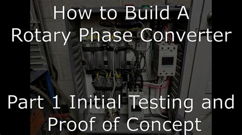 How To Make A Rotary Phase Converter