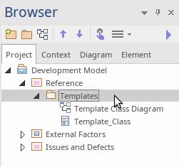 Set Up Templates Package Enterprise Architect User Guide