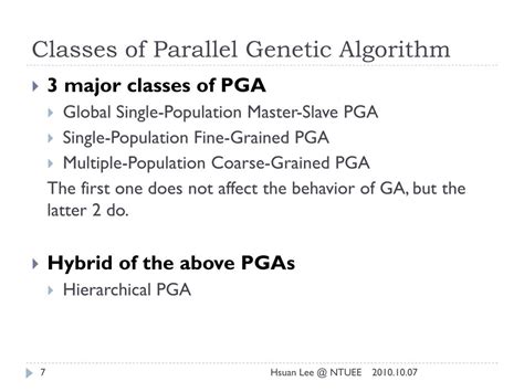 ppt pga parallel genetic algorithm powerpoint presentation free download id 2233410
