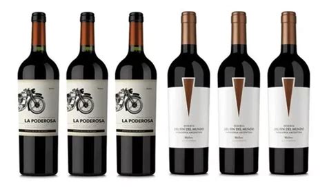 Combo Vino Fin Del Mundo Reserva La Poderosa Malbec Caja X6 MercadoLibre