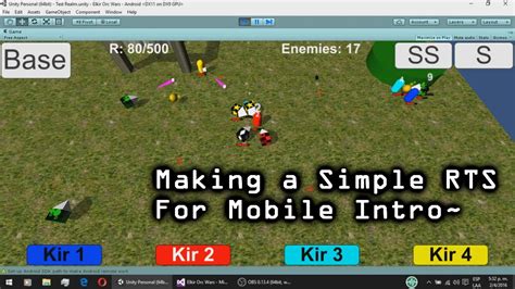 Unity Tutorial Simple RTS For Mobile Introduction Creating Games