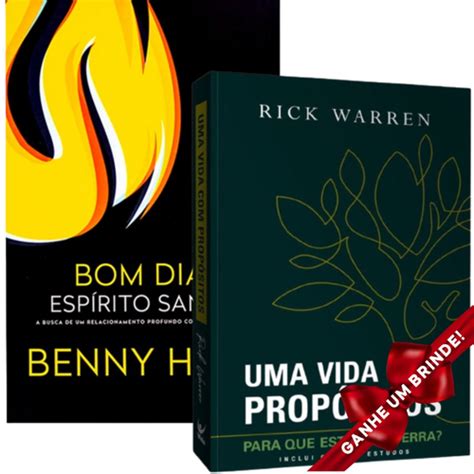Combo Livro Bom Dia Esp Rito Santo Benny Hinn Livro Uma Vida