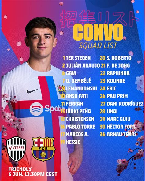 Fc Barcelona On Twitter Convocation Direction Le Japon D S Ce