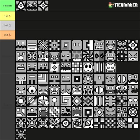 Geometry Dash All Icons Tier List Community Rankings TierMaker