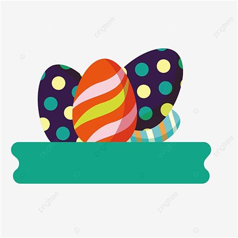 Easter Egg Border Clipart Transparent PNG Hd Cartoon Hand Drawn Easter