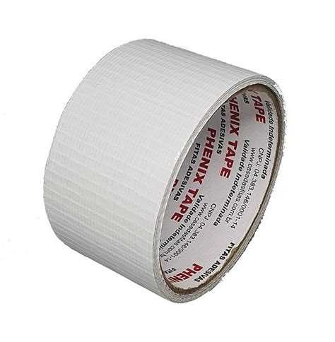 Fita Multiuso Reforçada Silver Tape 48mm x 5m Branca Casa das Fitas