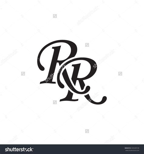 RR Initial Monogram Logo Disegni Con Le Lettere Monogramma Logo
