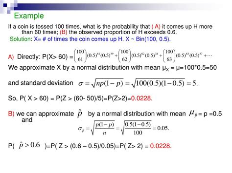 Ppt Normal Approximation To The Binomial Powerpoint Presentation