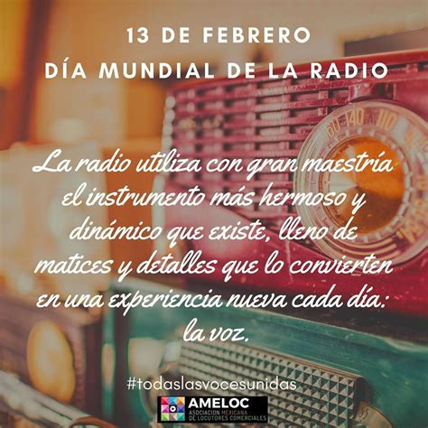 13 DE FEBRERO DIA MUNDIAL DE LA RADIO