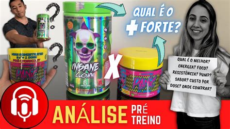 Qual é o Melhor Pré Treino Panic Adaptogen ou Insane Clown Demons Lab