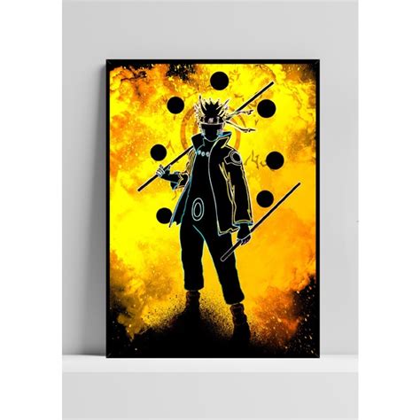 Quadro de mdf poster moldura Anime Mangá Naruto Shopee Brasil