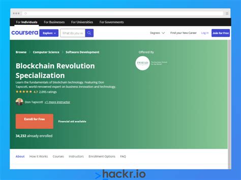 Best Blockchain Courses Online In Free Paid